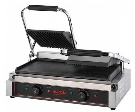 Grill de contacto mod. Duetto Compact ranurado