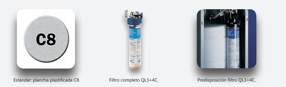 Filtro completo QL3 + 4C, PARA FUENTE DE AGUA