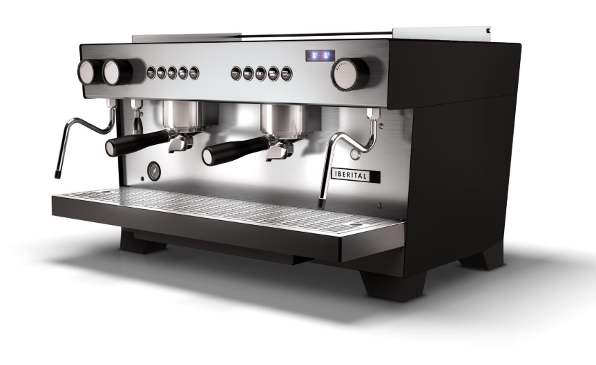 Cafetera 2 grupos Iberital Referent Standard en negro