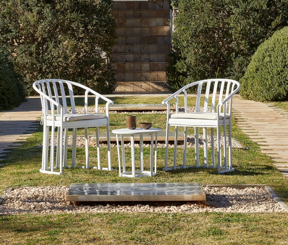 Set Chill Out RAFF con Sillas y Cojín + Mesa en NEGRO