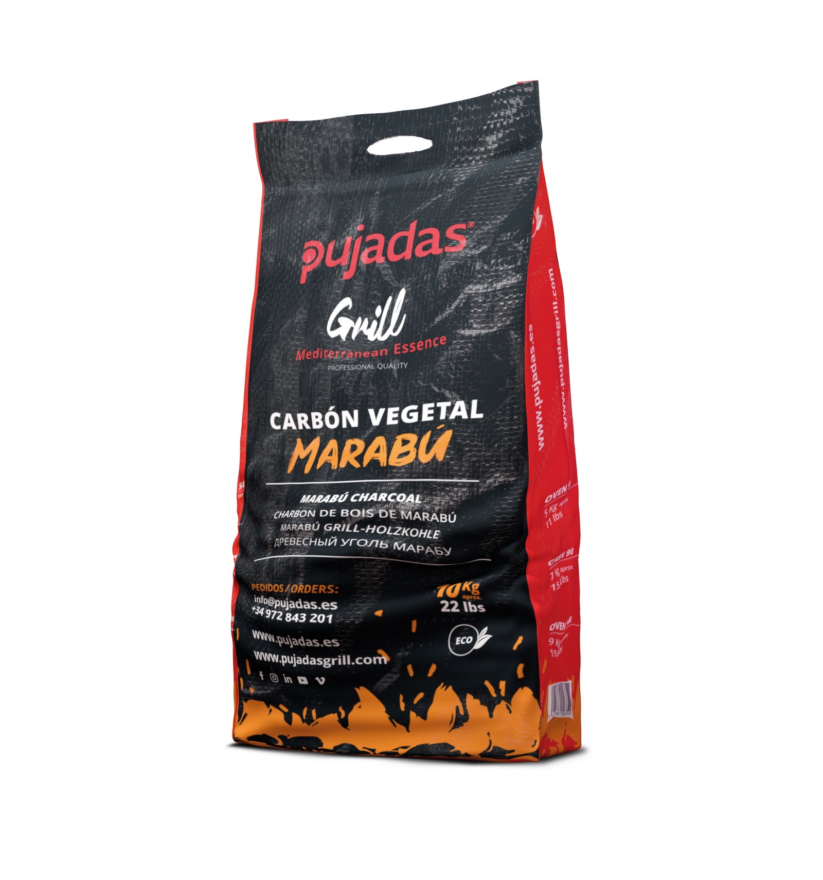 Carbón vegetal "Marabú" 1 palé 28 sacos 10 kg de calidad.